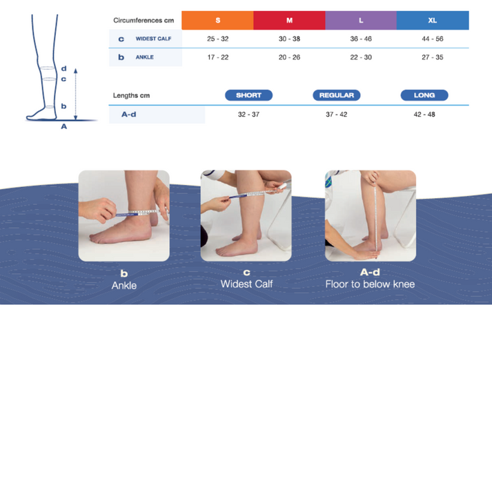 Comfiwave Knee-High Night-Time Compression Sock – Lymph Drainage ...